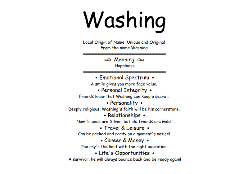 Washing Meaning Of Name washing-meaning-of-name